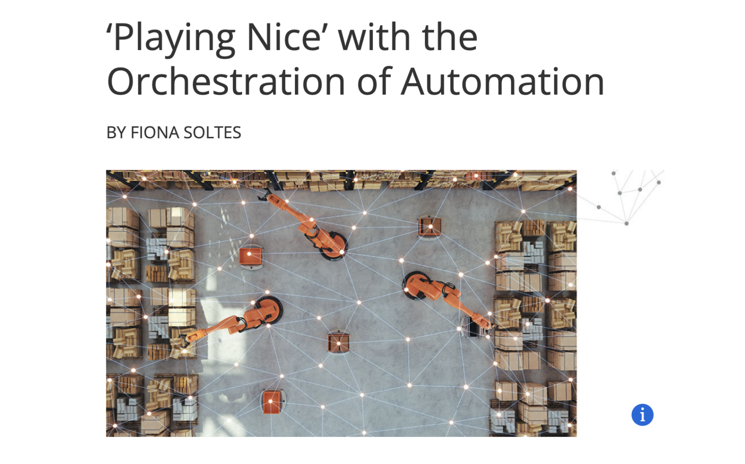 ‘Playing Nice’ with the Orchestration of Automation - AutoScheduler.ai
